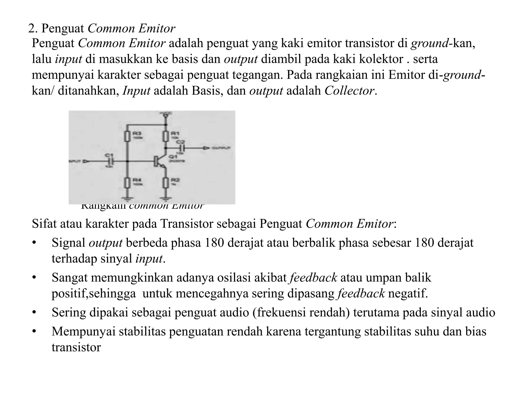 Penguat transistor | PPTX