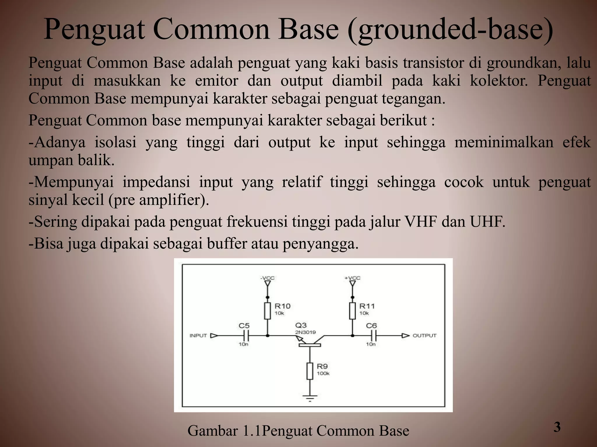 Penguat transistor | PPTX