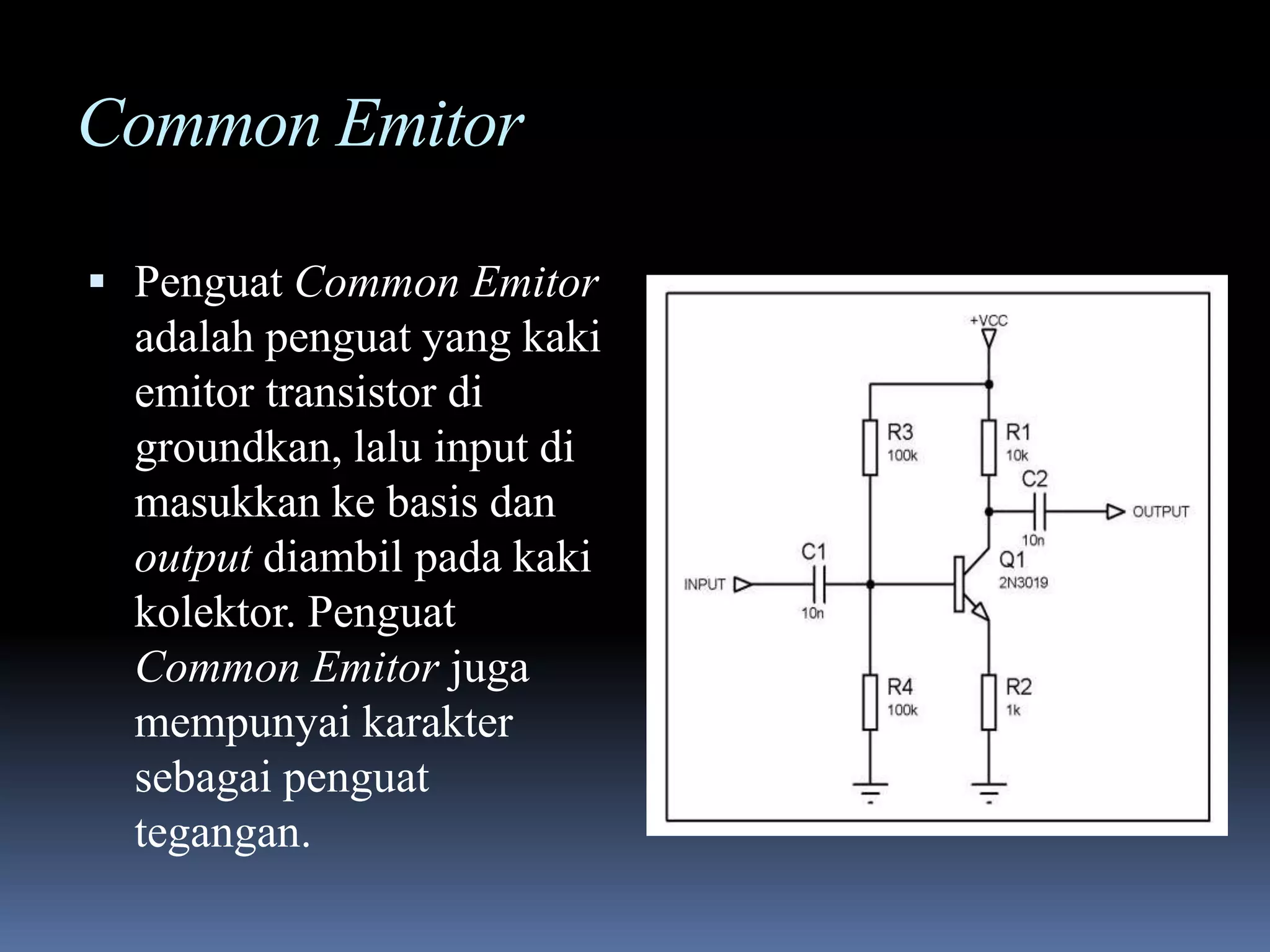 Penguat transistor | PPTX