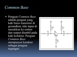 Penguat transistor | PPTX