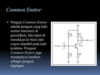 Penguat transistor | PPTX