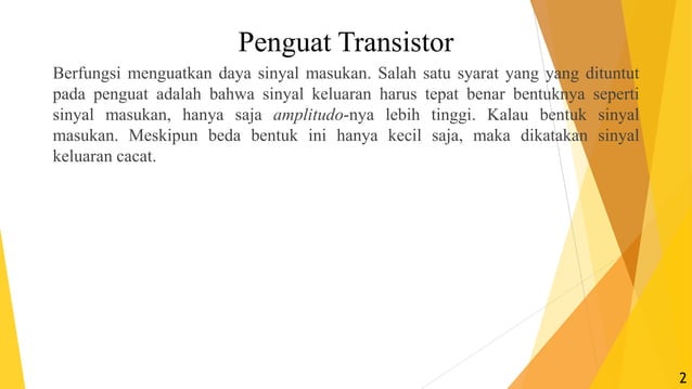 Penguat transistor1 | PPTX