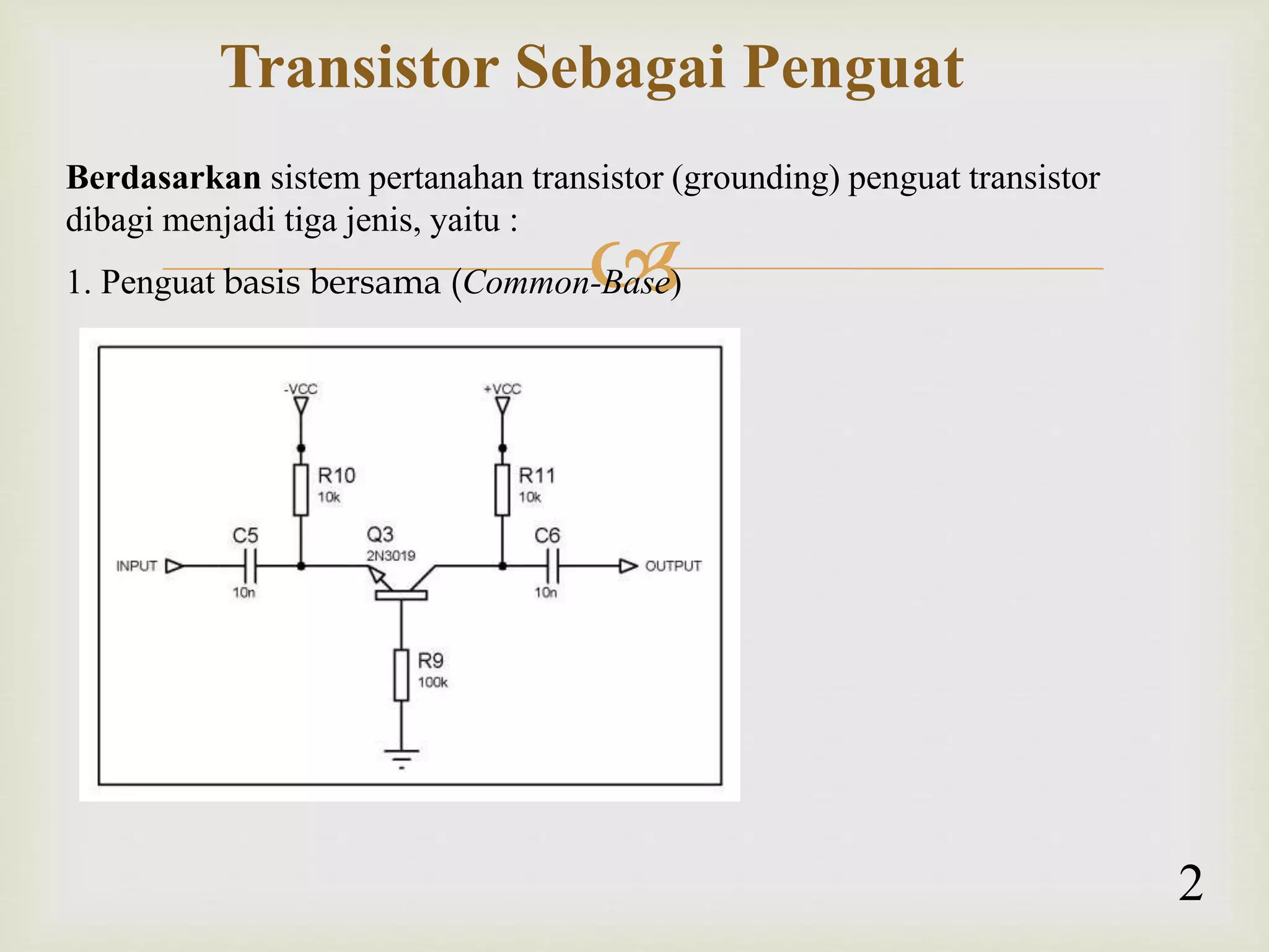 Penguat Transistor | PPT