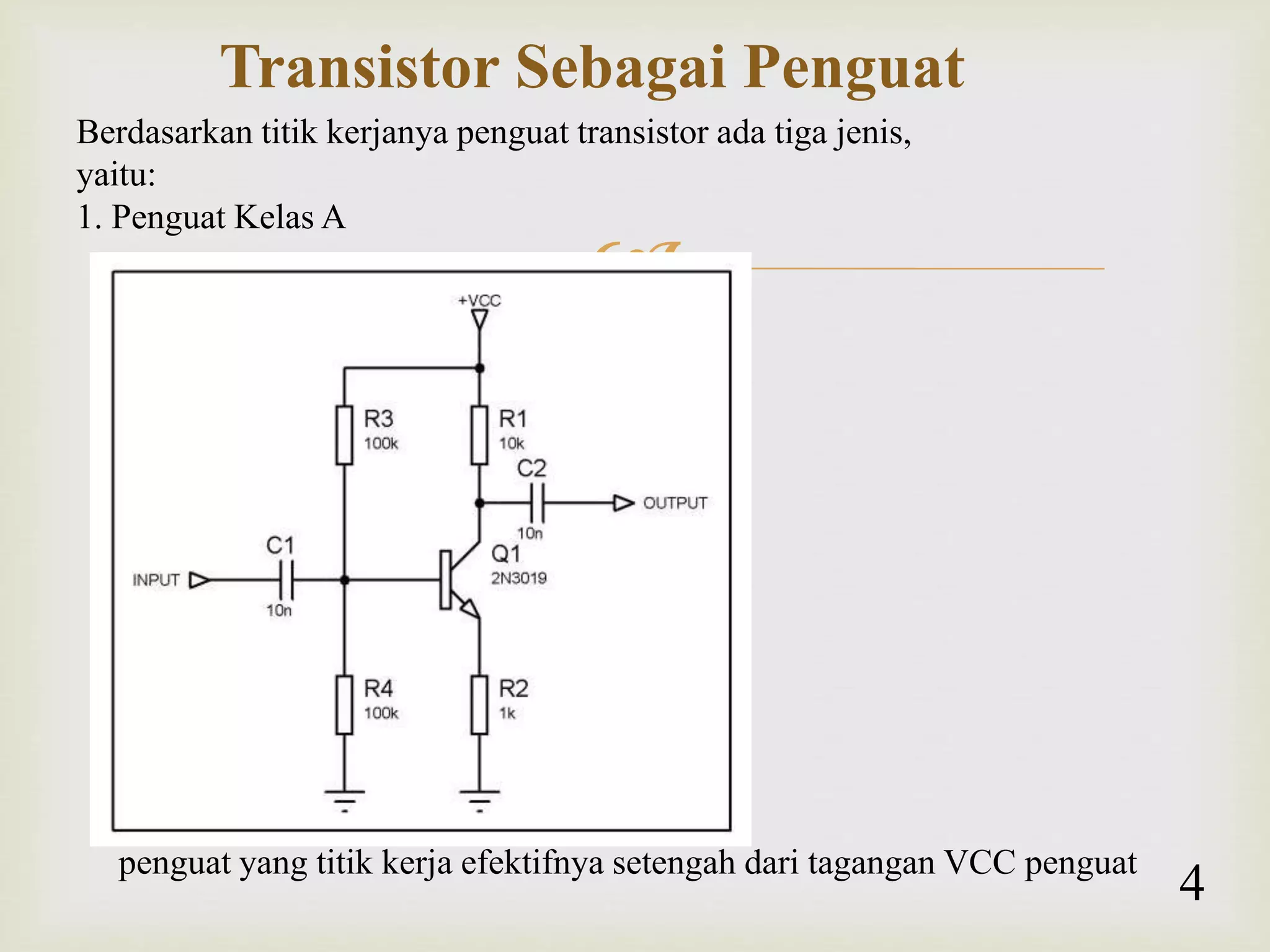 Penguat Transistor | PPTX