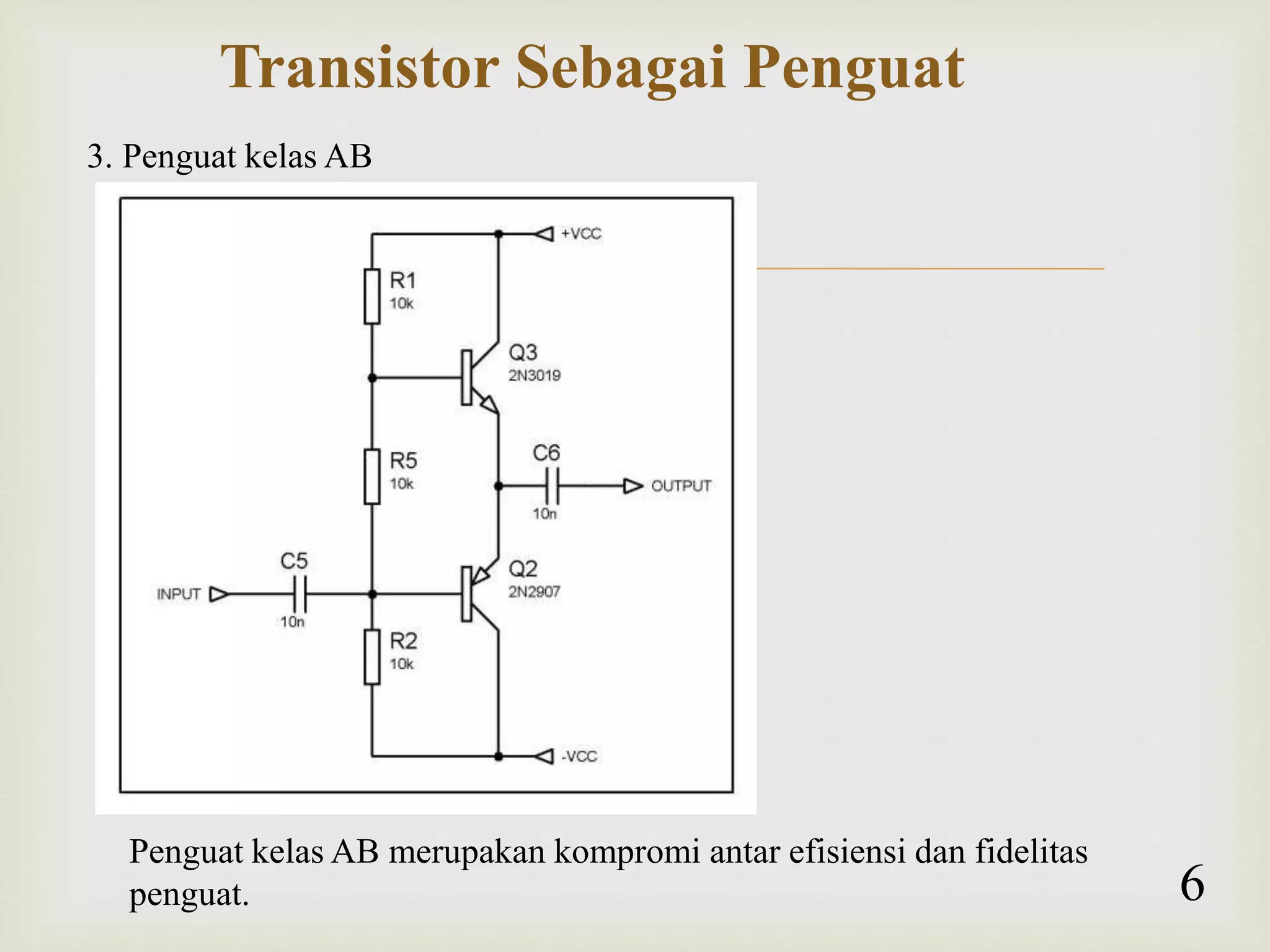 Penguat Transistor | PPTX