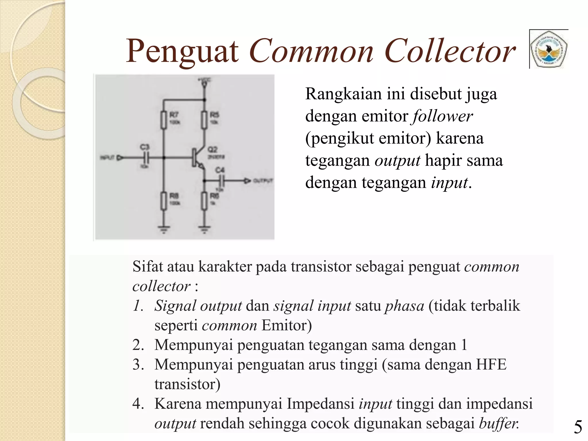 Penguat transistor muhammad f_ridwan_tmA | PPT