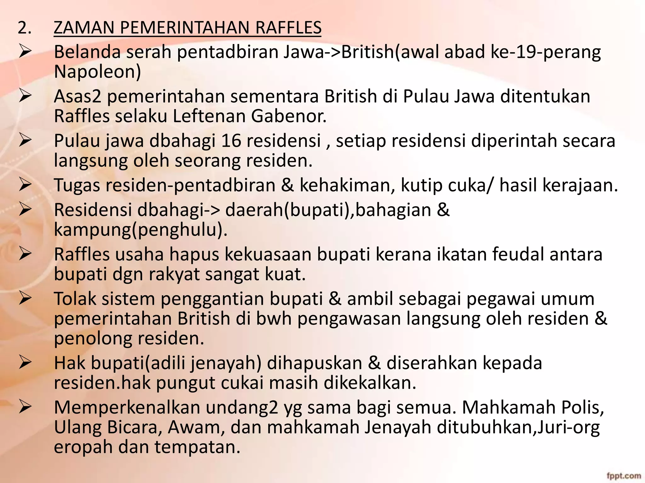 sejarah penggal 2 stpm-Pengubahsuaian di indonesia | PPTX