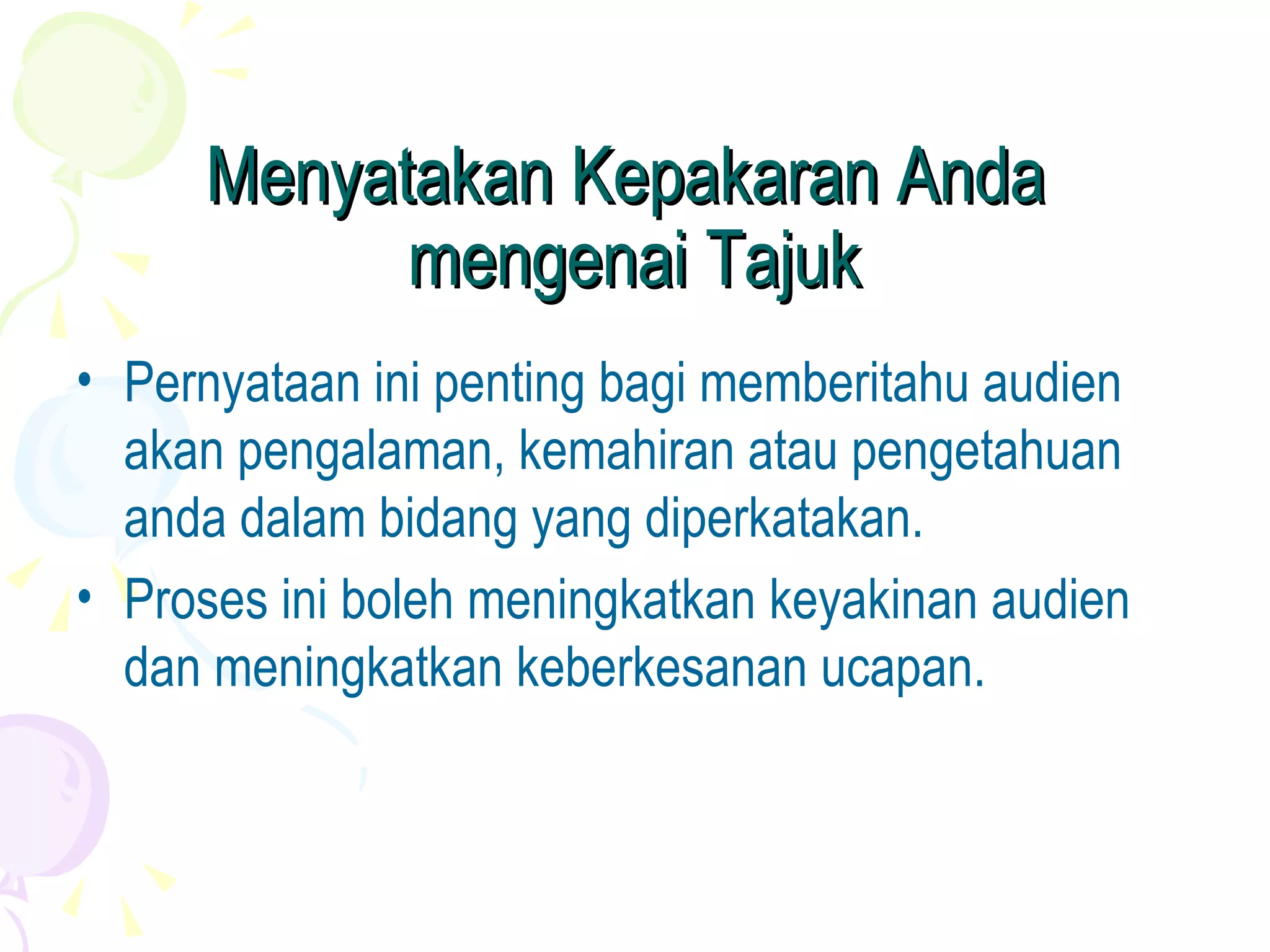 Pengucapan awam | PPT