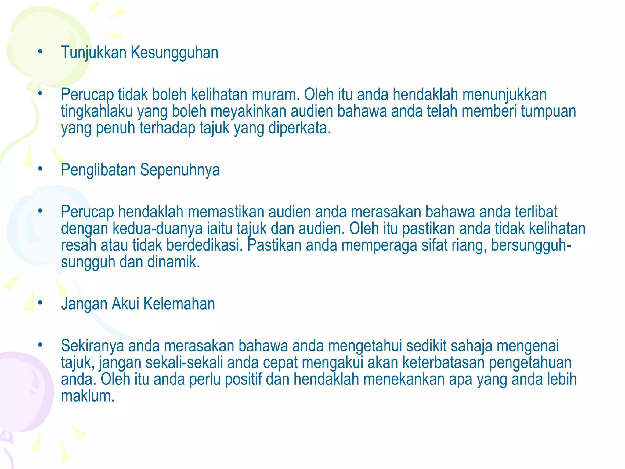 Pengucapan awam | PPT