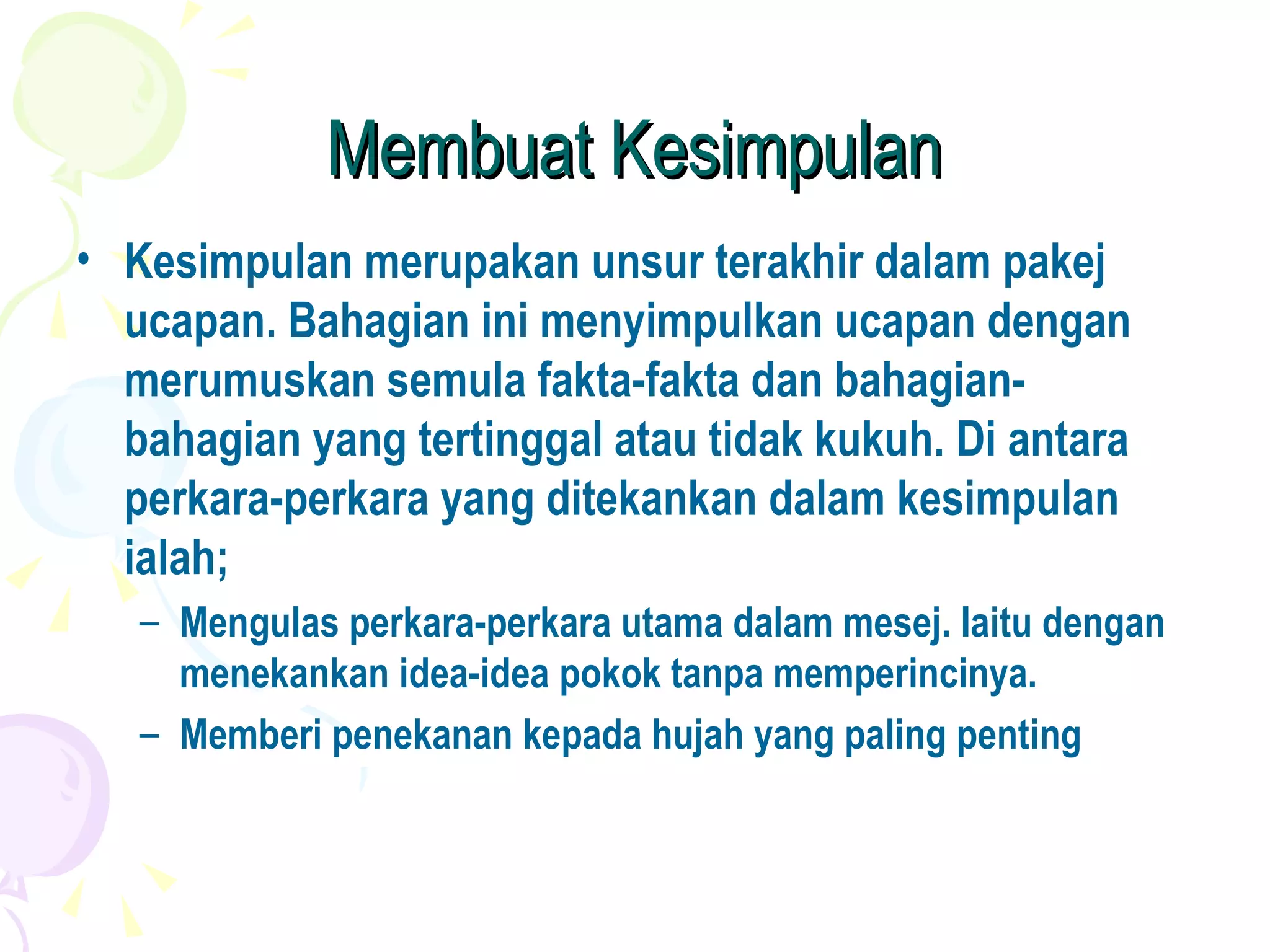 Pengucapan awam | PPT