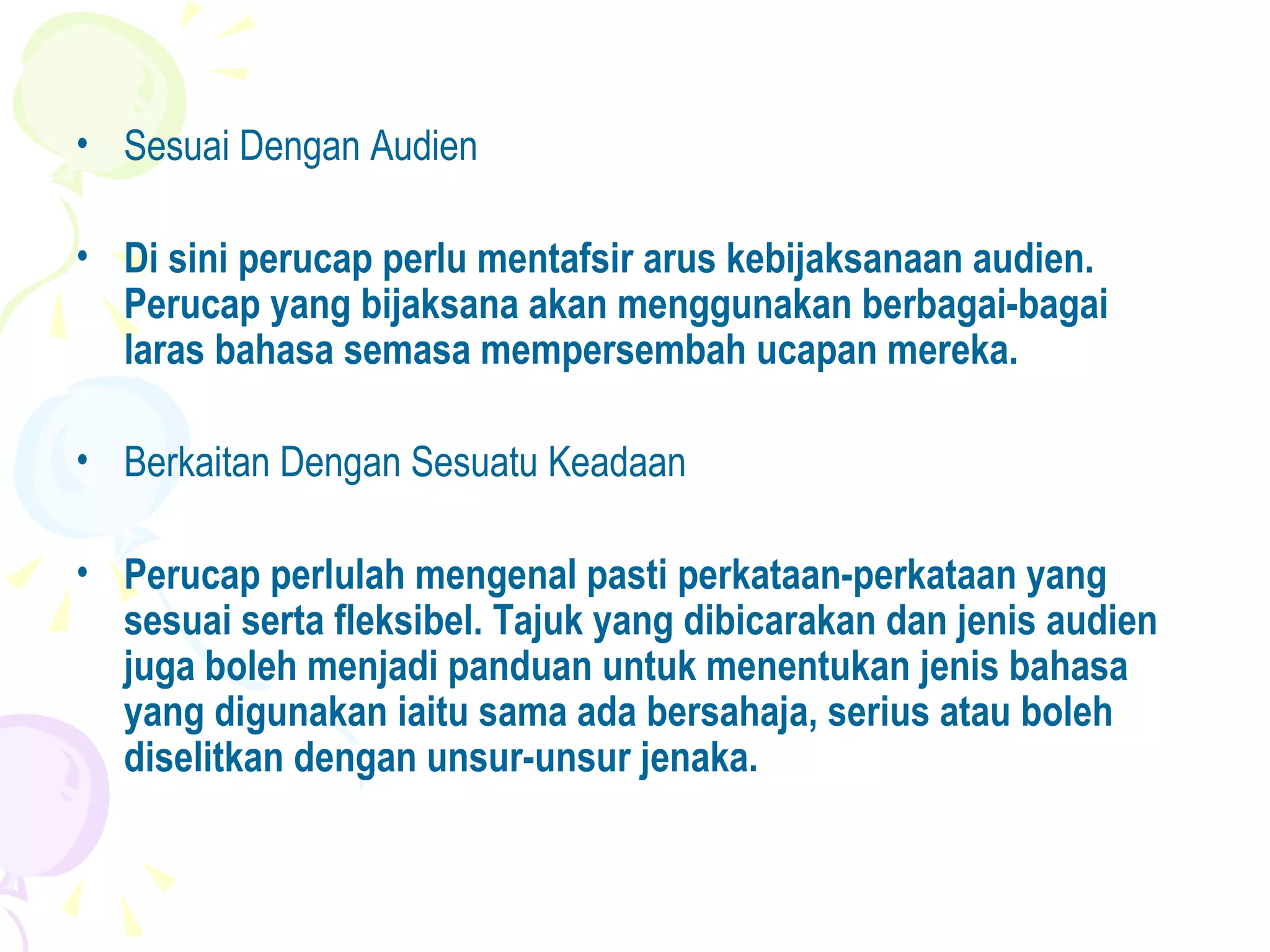 Pengucapan awam | PPT