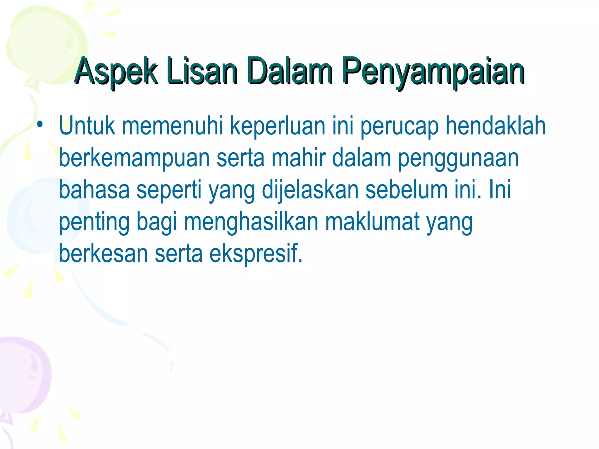 Pengucapan awam | PPT