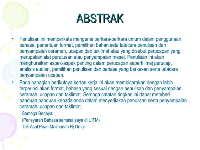 Pengucapan awam | PPT