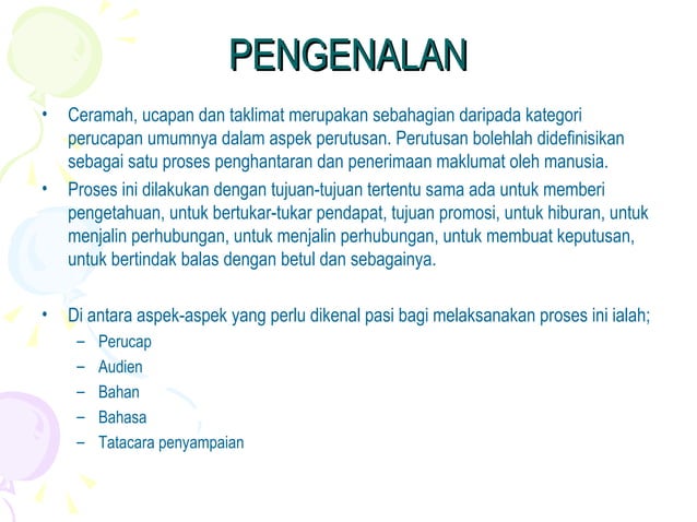Pengucapan awam | PPT