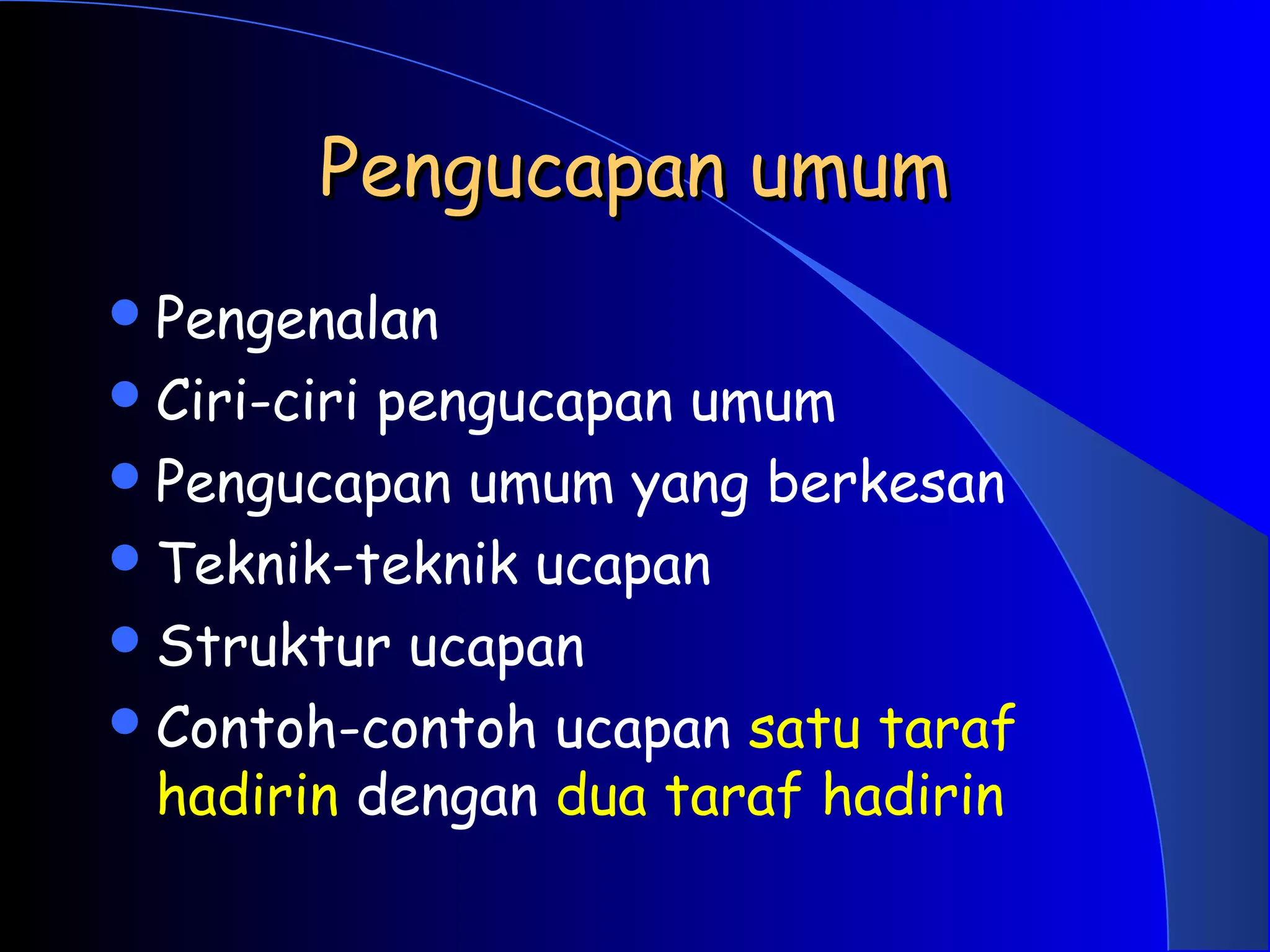 Pengucapan awam | PPT