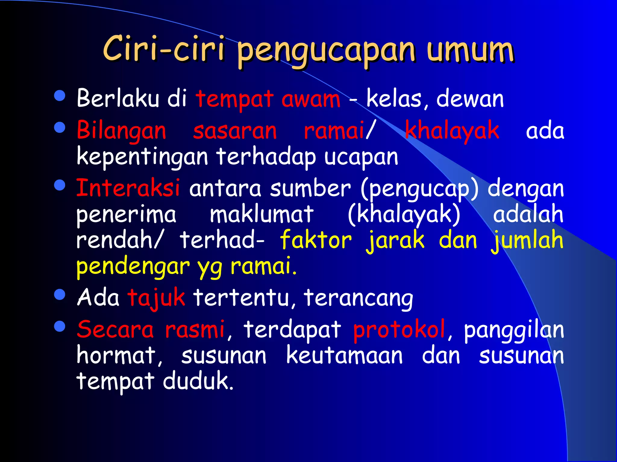Pengucapan awam | PPT