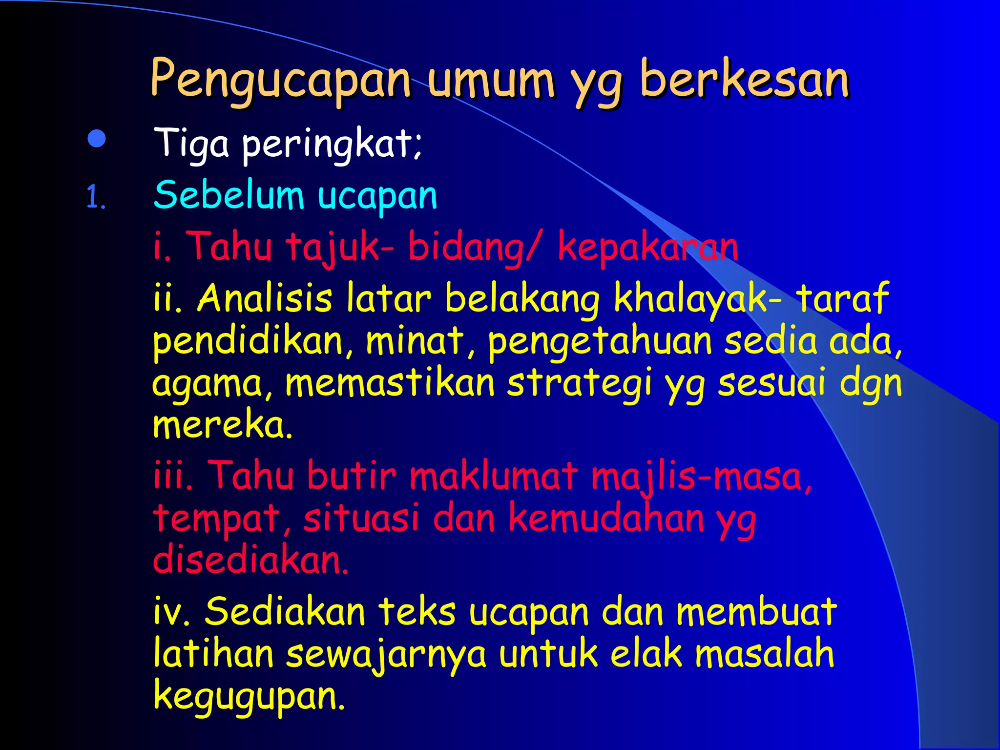 Pengucapan awam | PPT