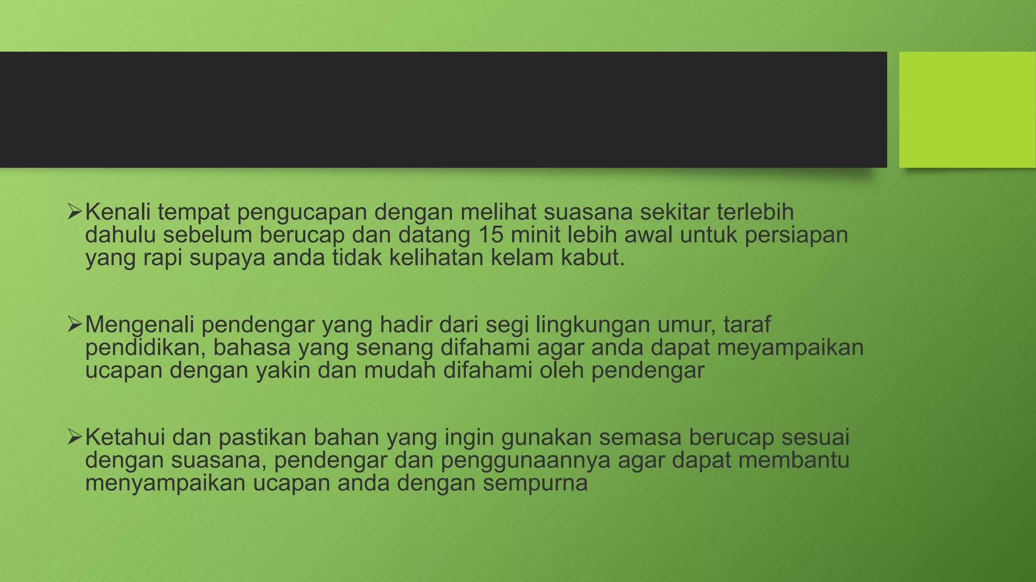 Persediaan Pengucapan Awam Berkesan | PPTX