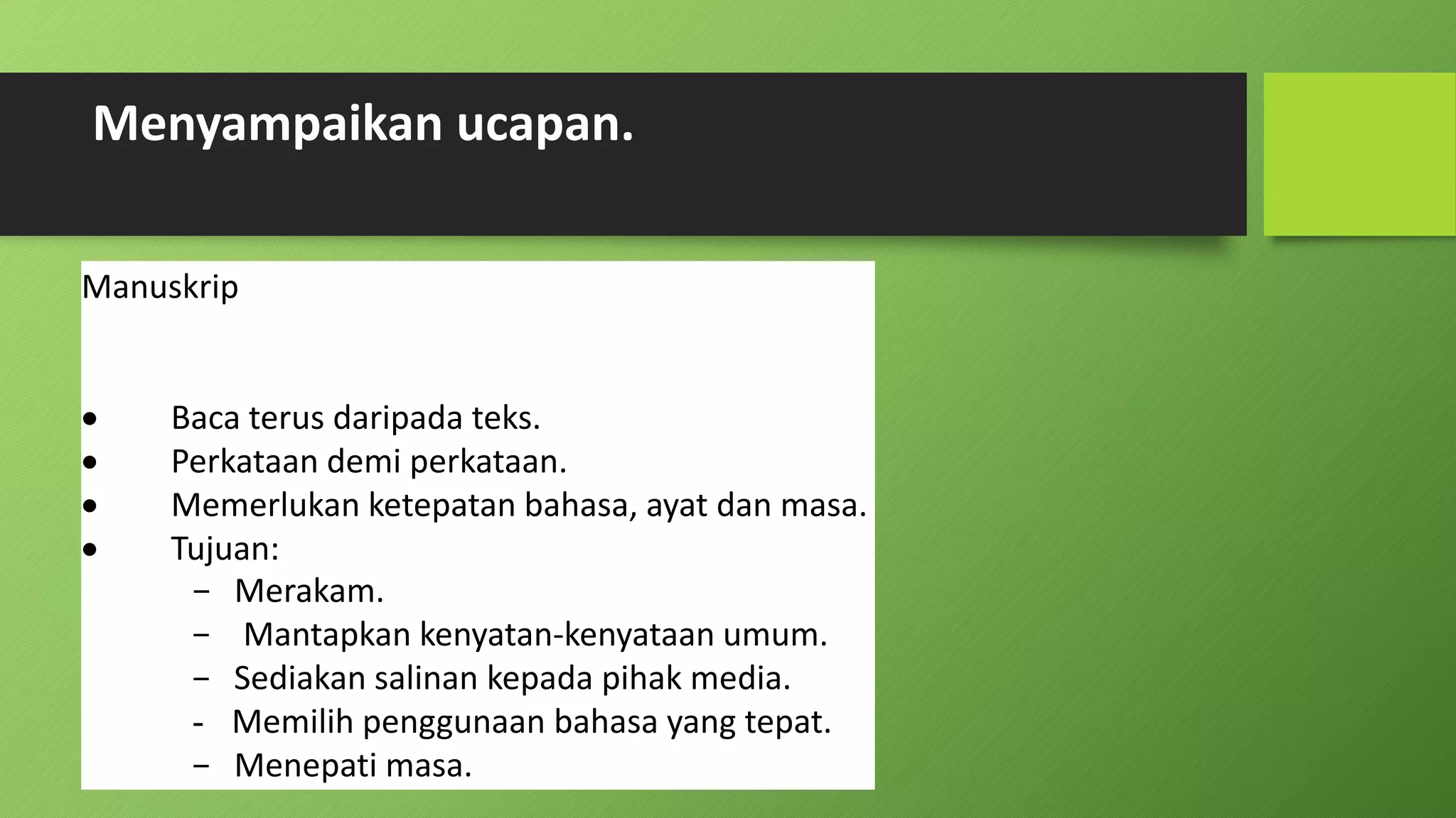 Persediaan Pengucapan Awam Berkesan | PPTX
