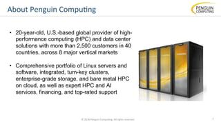 Penguin Computing Designing and Deploying End to End HPC and AI ...