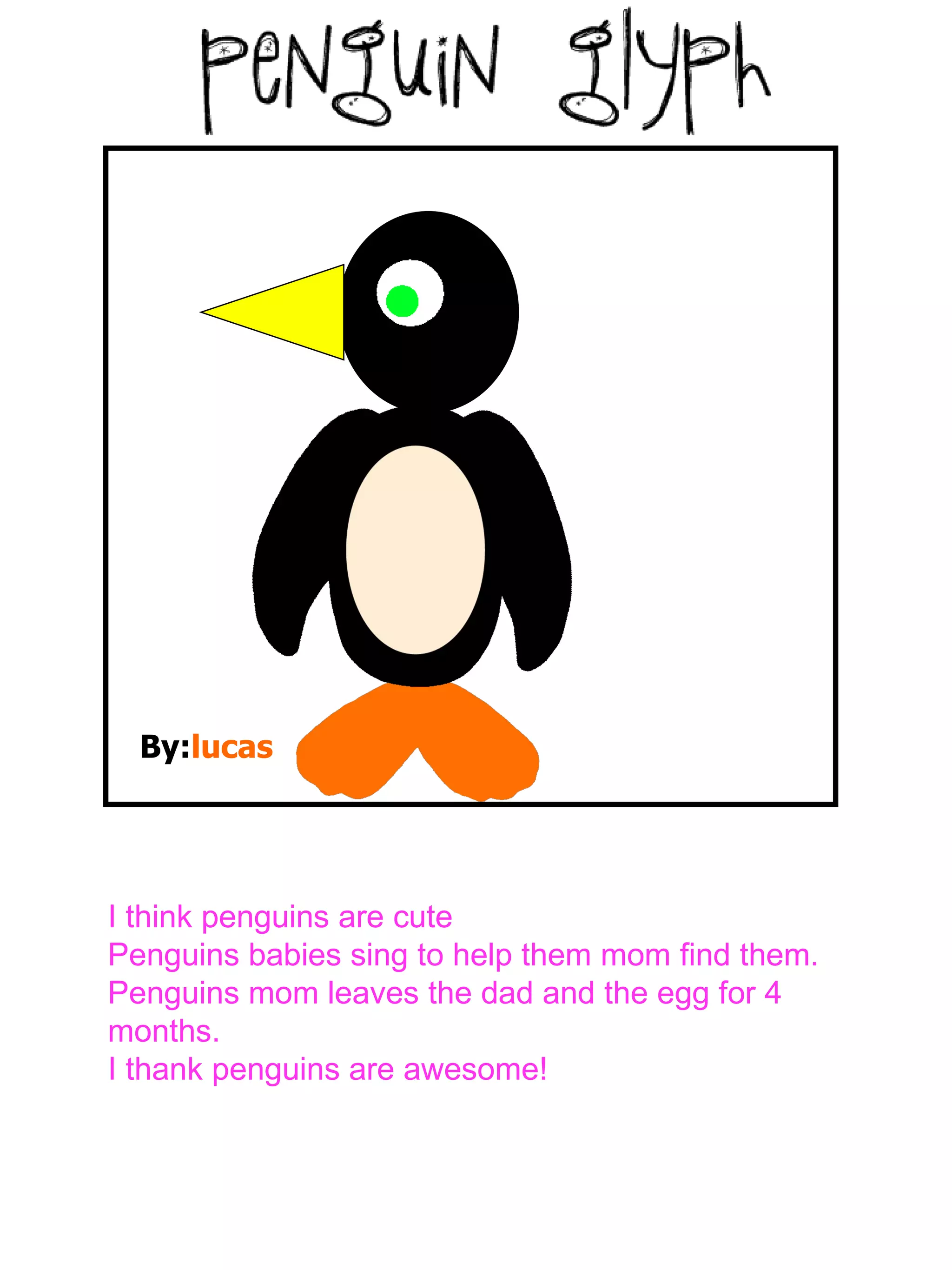 Penguin Glyphs and Penguin Facts | PPT | Birdwatching | Hobbies & Interests