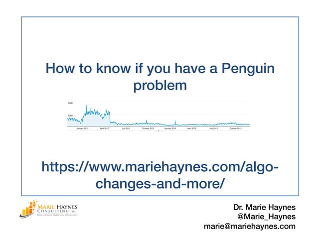 Understanding Google’s Penguin Algorithm by Marie Haynes | PPT