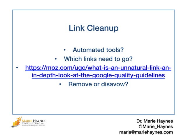 Understanding Google’s Penguin Algorithm by Marie Haynes | PPT