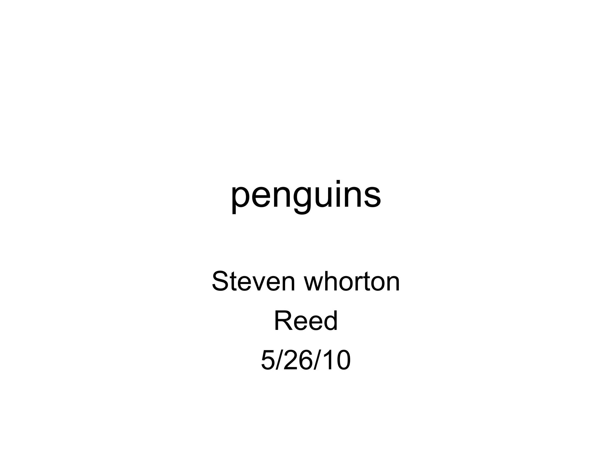 Penguins | PPT