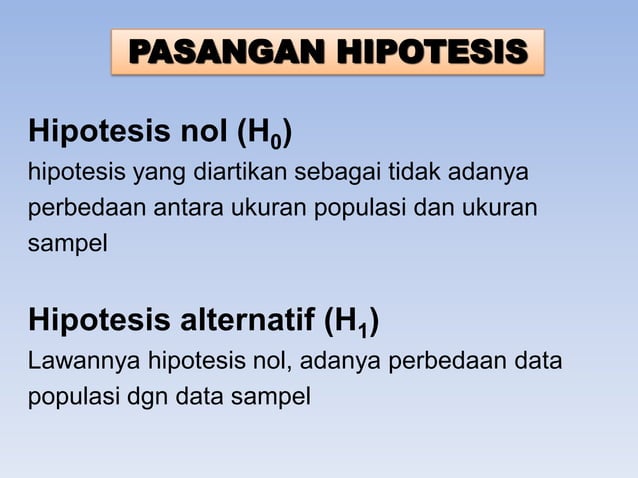 Pengujian Hipotesis Pdf