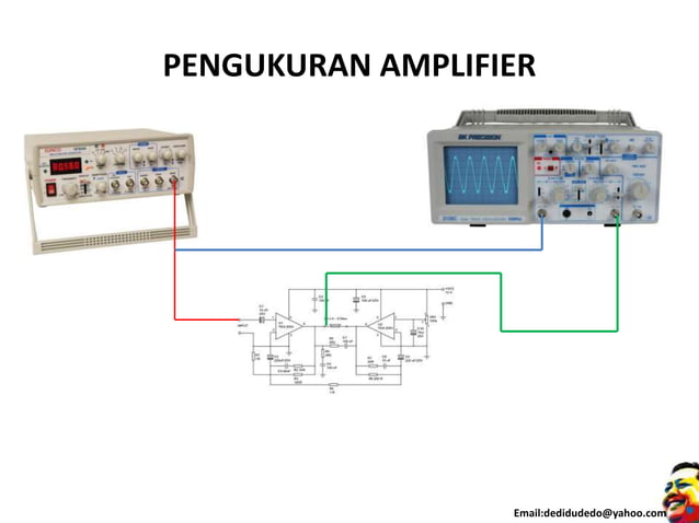 Pengujian amplifier,dengan osiloscope dan function generator | PPTX