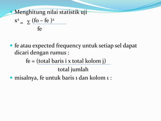 Langkah langkah PENGUJIAN CHI SQUARE.pptx