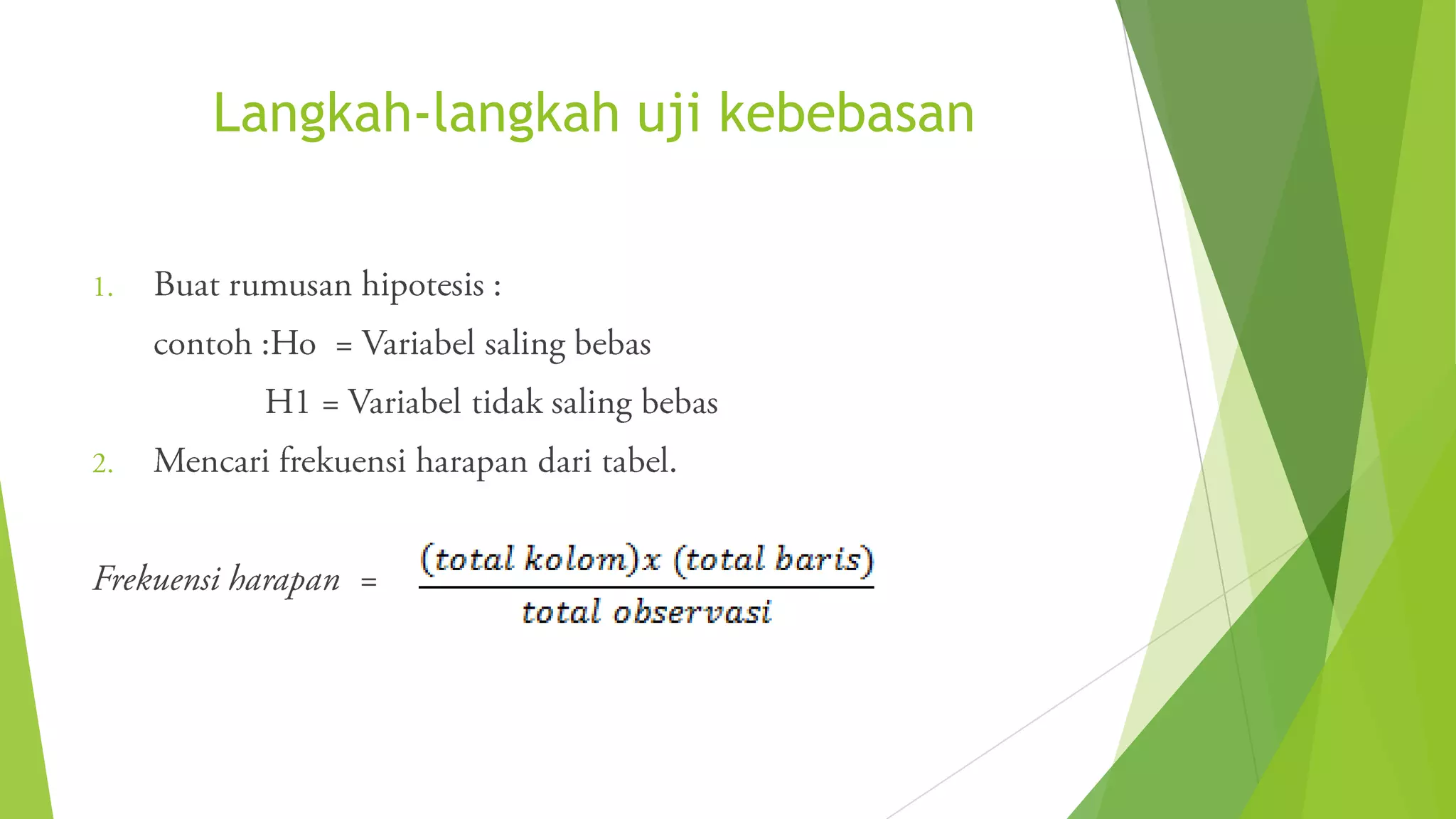 uji chi-kuadrat | PPTX