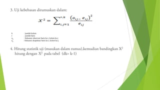 uji chi-kuadrat | PPTX
