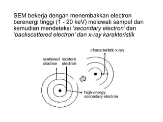 Pengujian material menggunakan SEM-EDX | PPTX