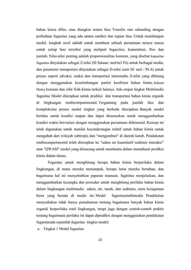 EKOTOKSIKOLOGI PENGUJIAN PARAMETER AIR DAN UDARA DI DPPU SYAMSUDDIN ...