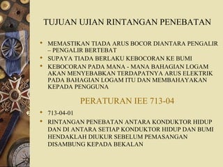 Ujian Rintangan Penebatan | PPT