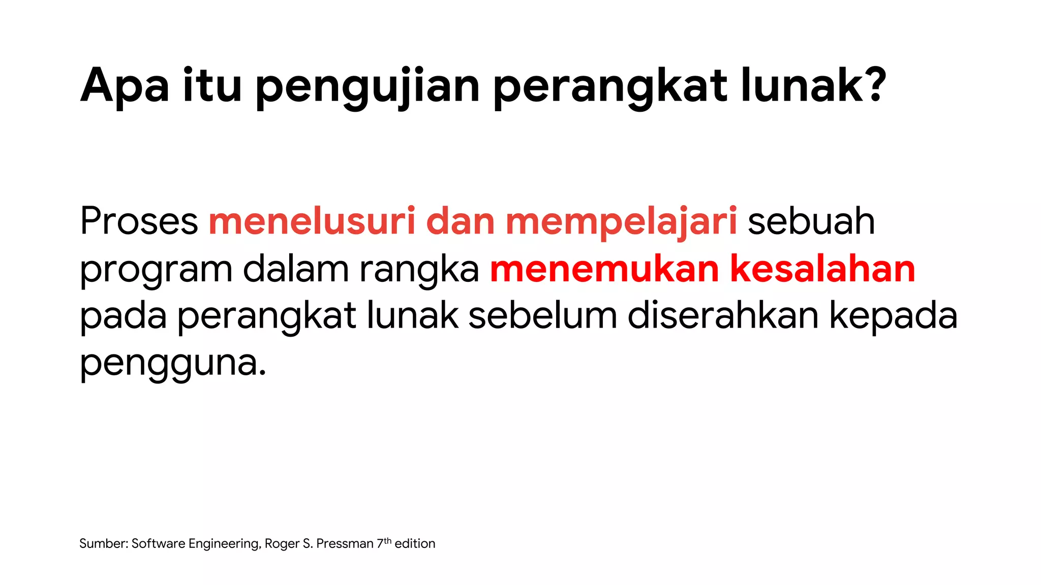 Pengujian Perangkat Lunak | PDF