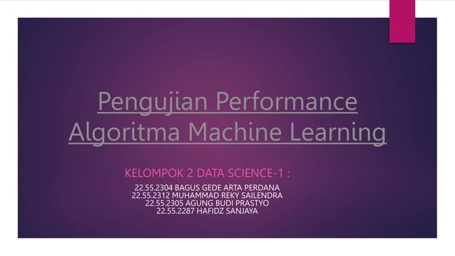 Pengujian Performance Algoritma Machine Learning.pptx