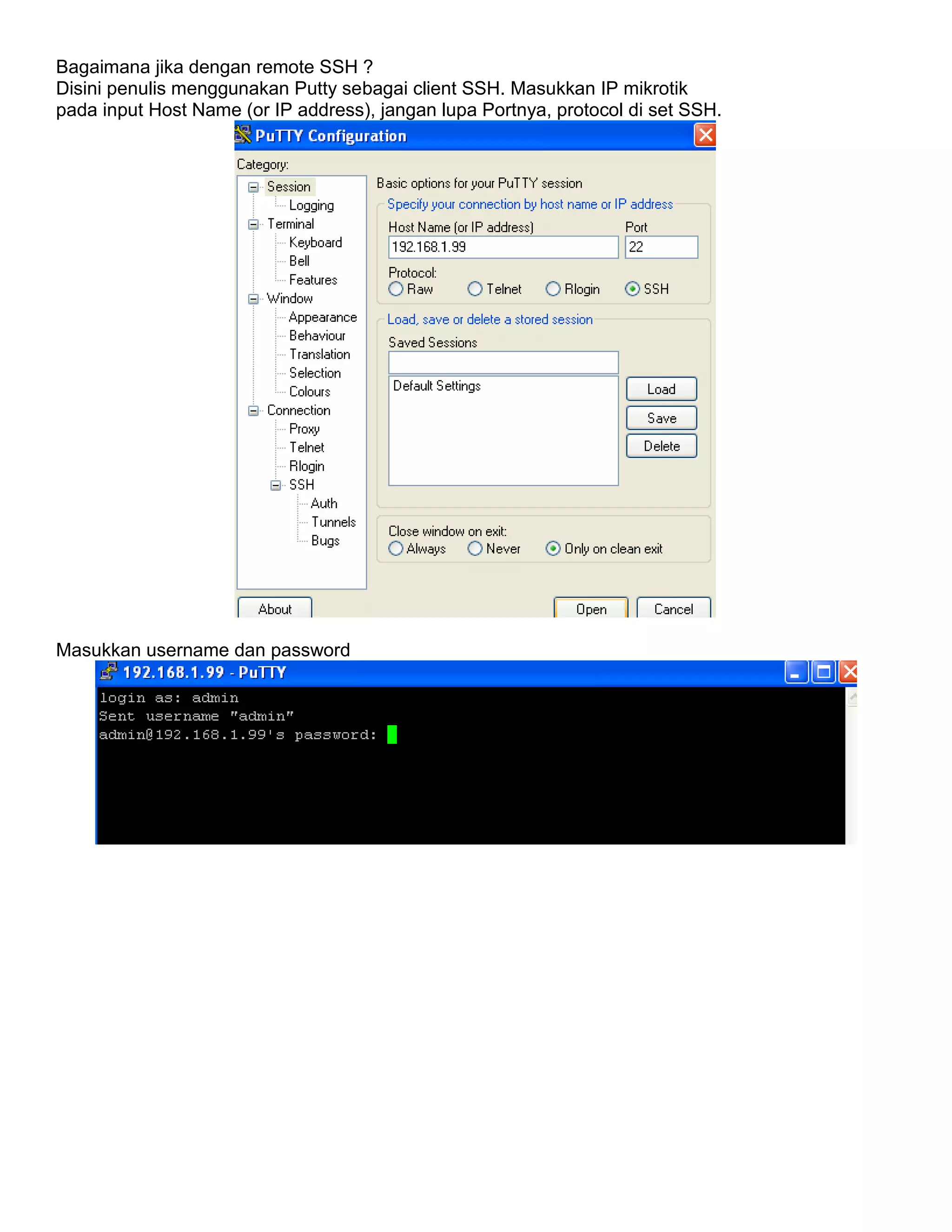 Pengujian ssh lebih aman dari telnet dengan wireshark | DOCX