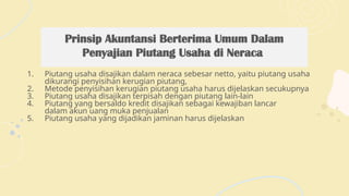 Pengujian Substantif piutang AUDIT KEUANGAN | PPTX