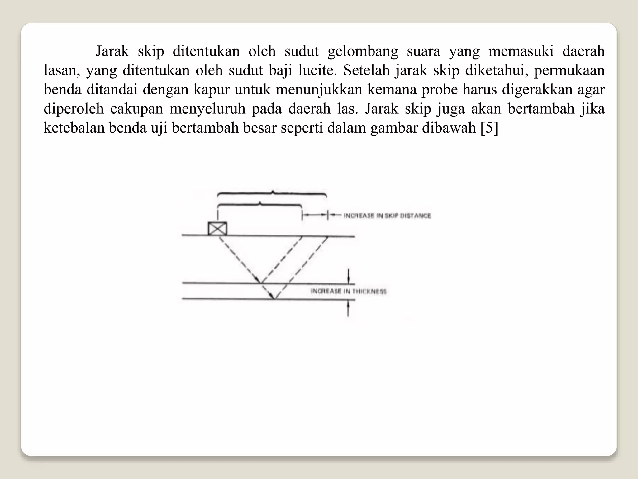 Pengujian tidak merusak utrasonic testing | PPTX