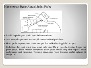 Pengujian tidak merusak utrasonic testing | PPTX