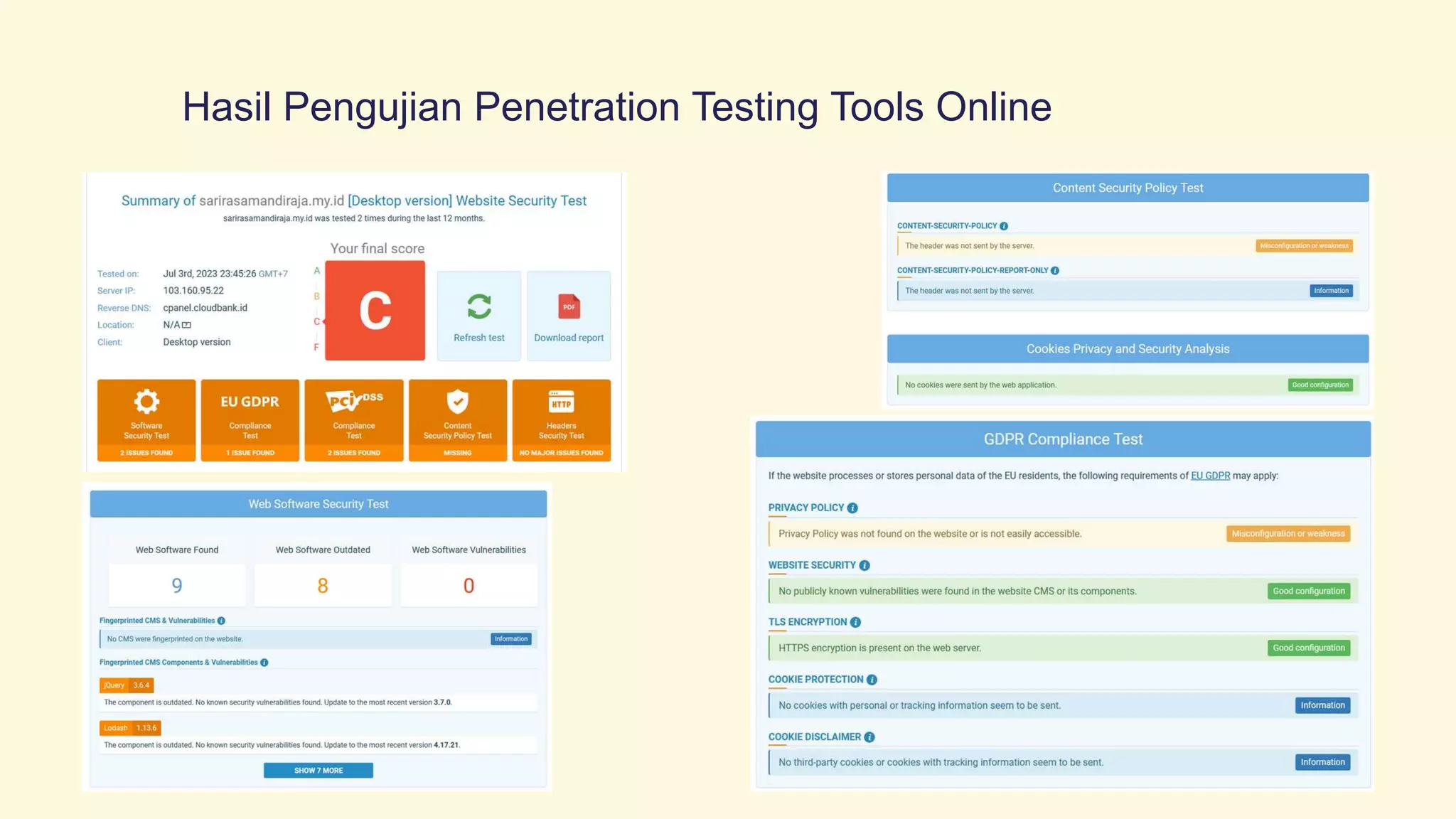 Pengujian Website Bakso Sapi Sari Rasa Dengan ISO 9126 .pptx