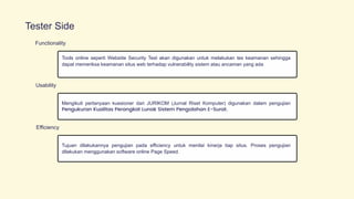 Pengujian Website Bakso Sapi Sari Rasa Dengan ISO 9126 .pptx