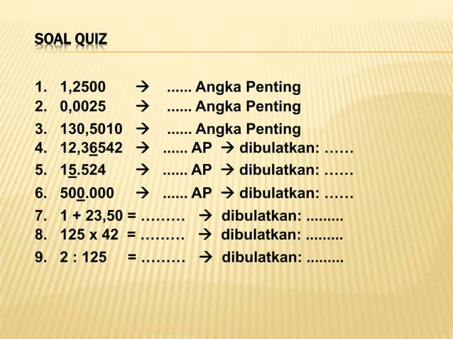 Pengukuran dan Angka Penting | PPTX