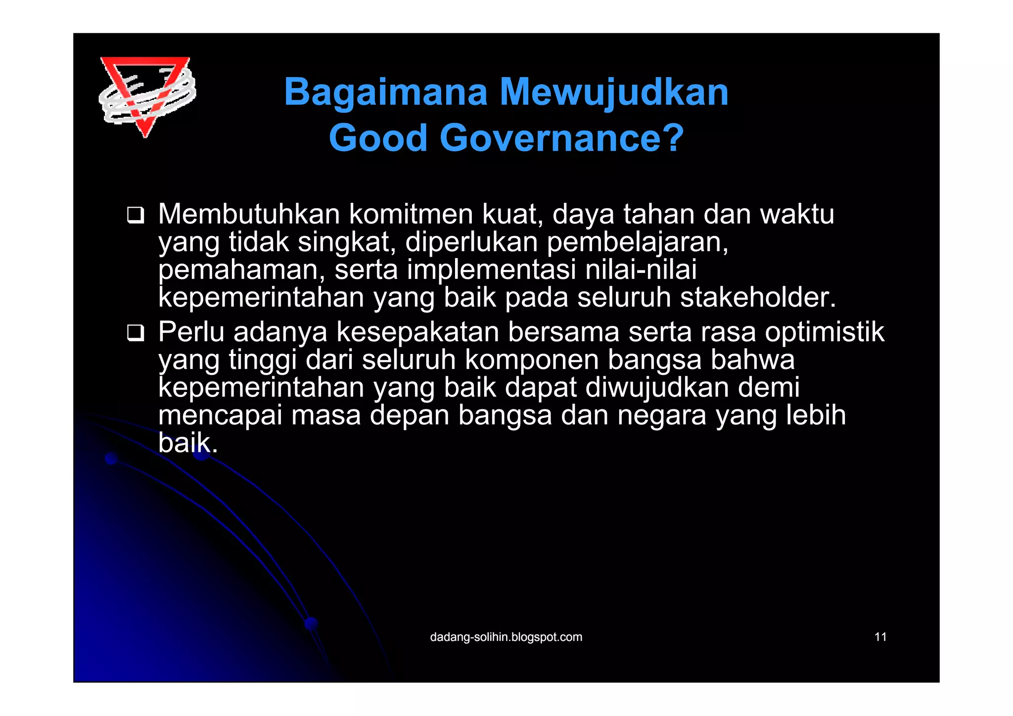 Pengukuran Good Governance Index | PDF