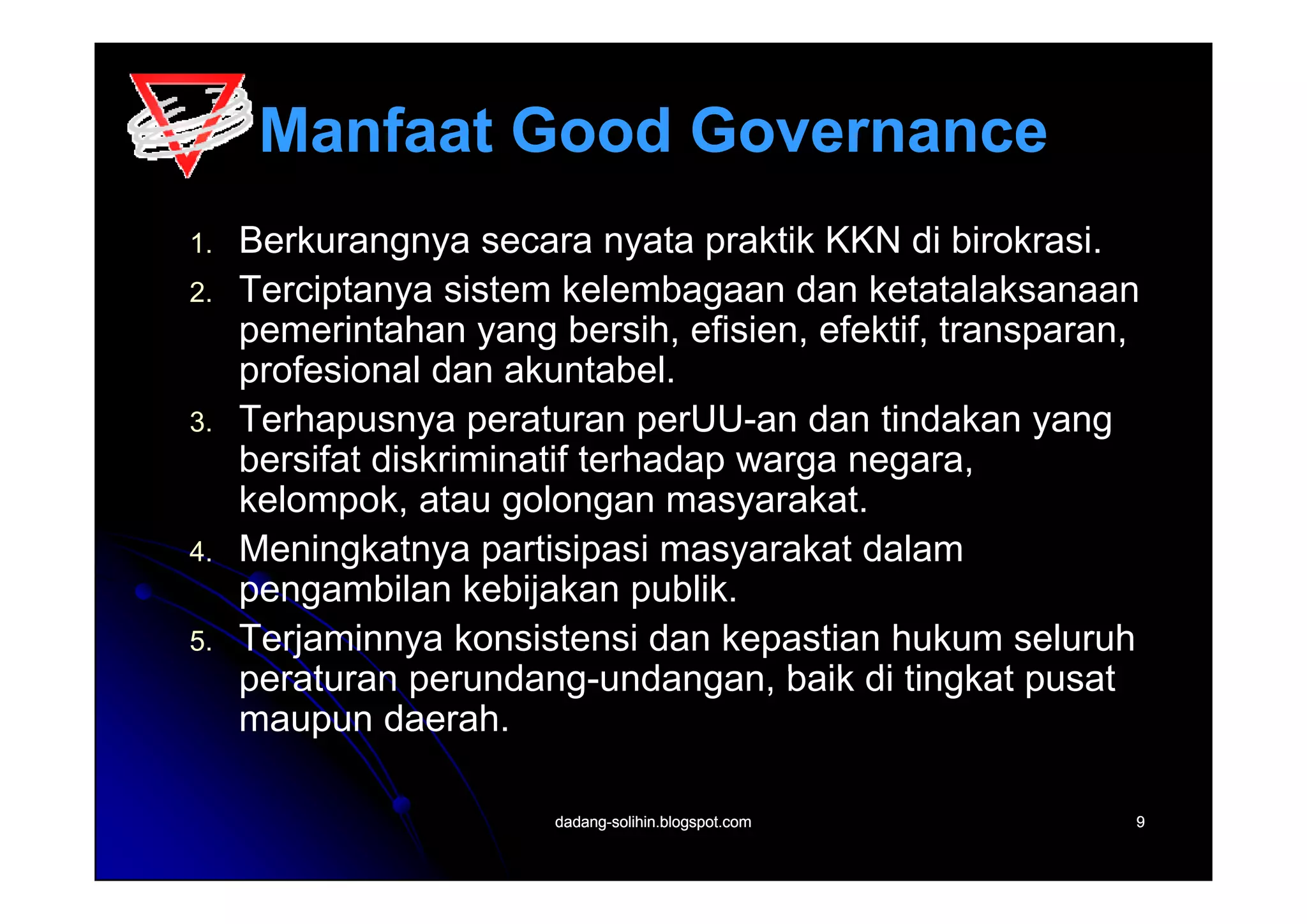 Pengukuran Good Governance Index | PDF