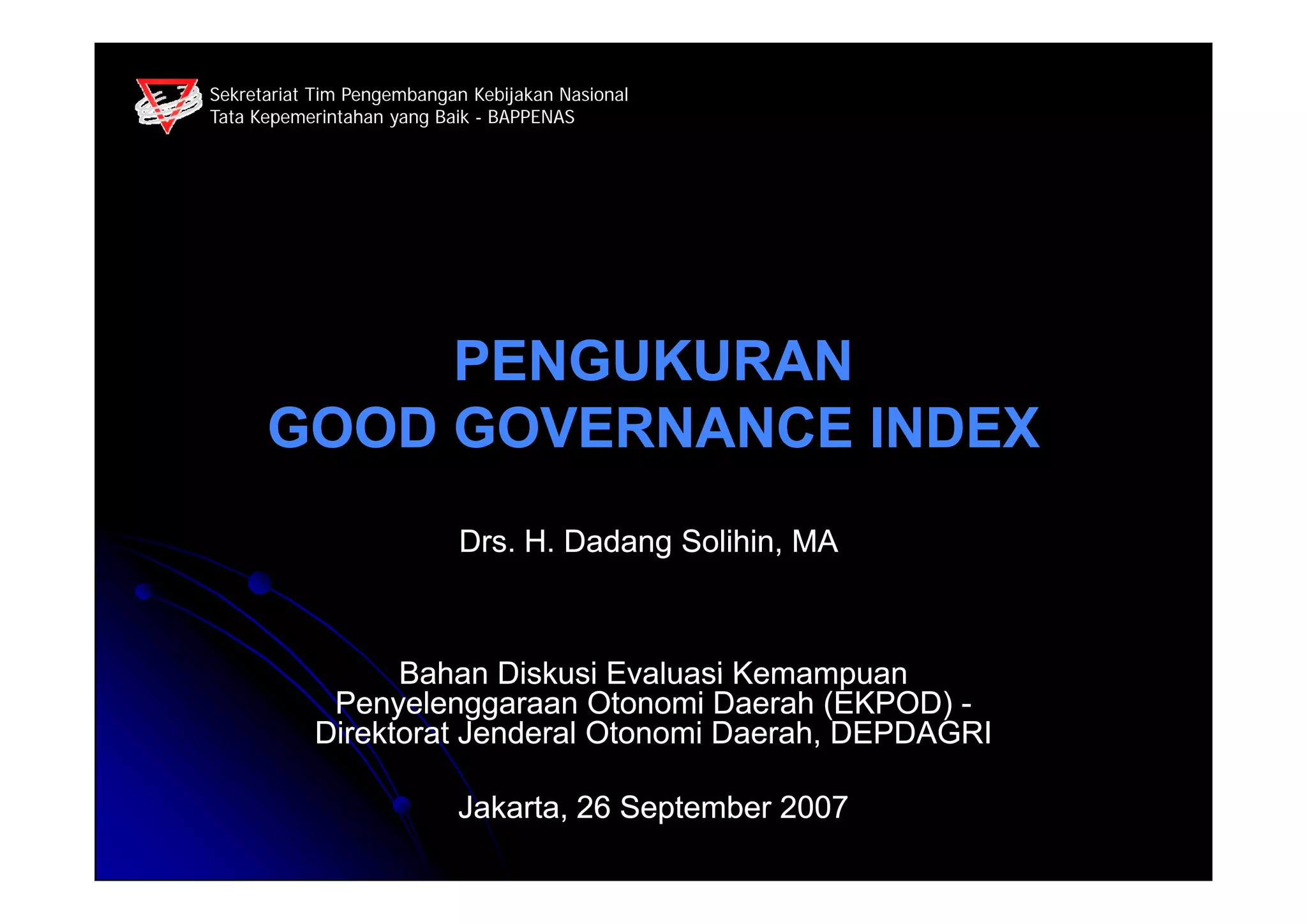 GOOD GOVERNANCE | PPT