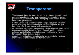 Pengukuran Good Governance Index | PDF