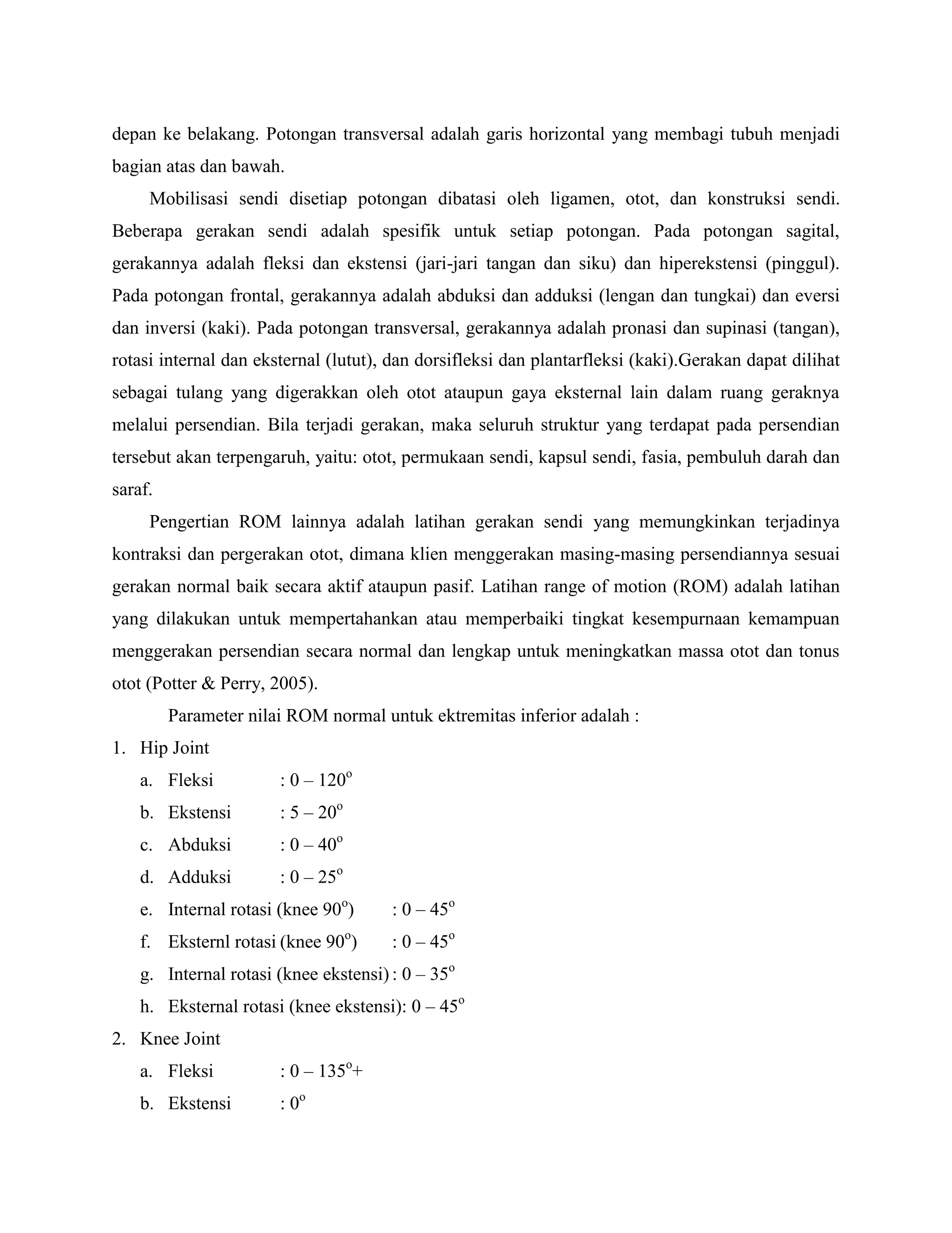 Pengukuran rom | PDF